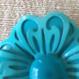 Vintage | Jewelry | Vintage Turquoise Enamel Flower Brooch | Poshmark